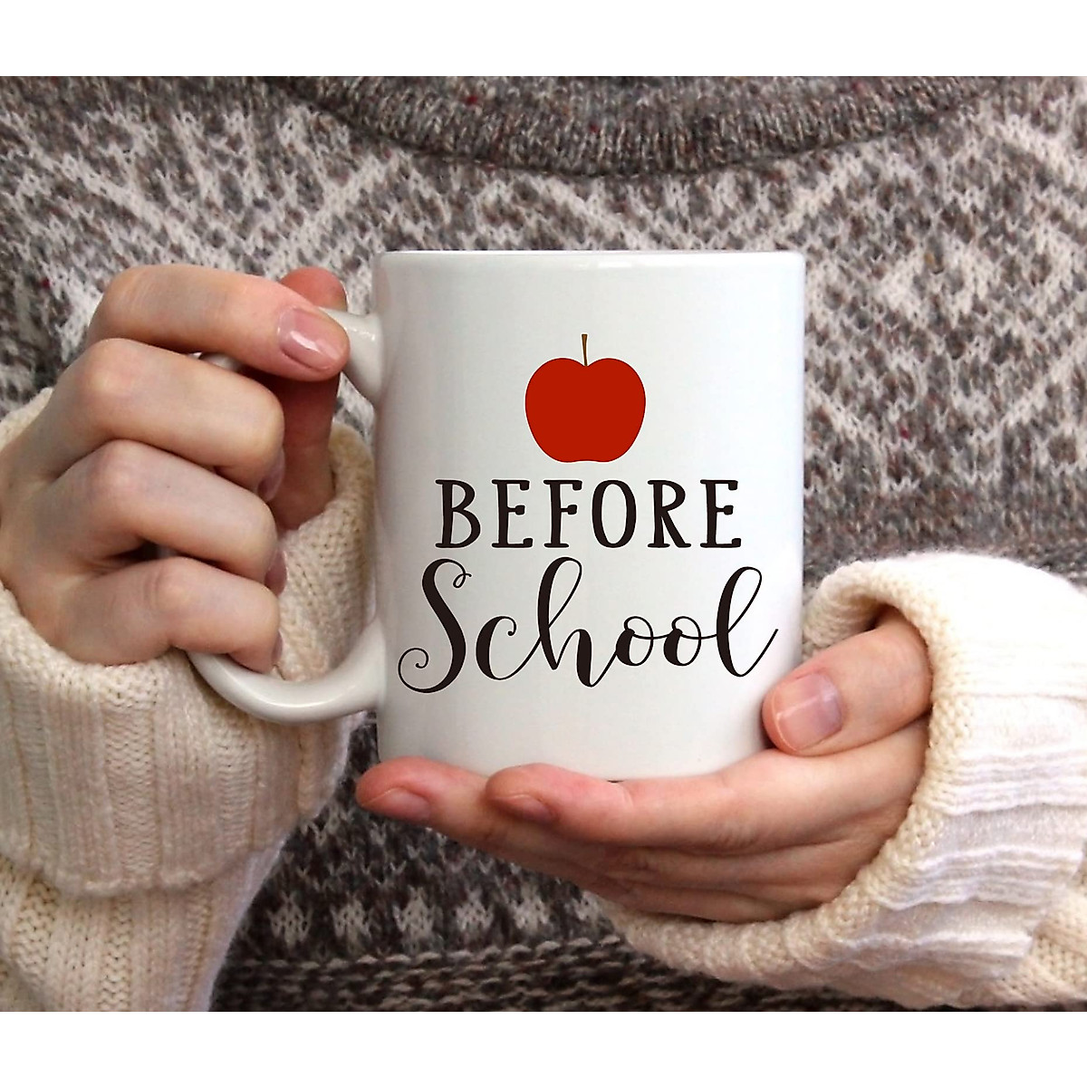 momocici Before School After School 11 oz Coffee Mug & 12 oz Wine Tumbler Set Gifts for Teachers.Teacher Gifts,New Teacher,Teacher Appreciation,Birthday,Thank You Gifts for Teachers(White)