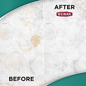 Weiman Disinfectant Granite Daily Clean & Shine (2 Pack with Polishing Cloth) Safely Clean Disinfect and Shine Granite Marble Soapstone Quartz Quartzite Slate Limestone Corian Laminate Tile Countertop