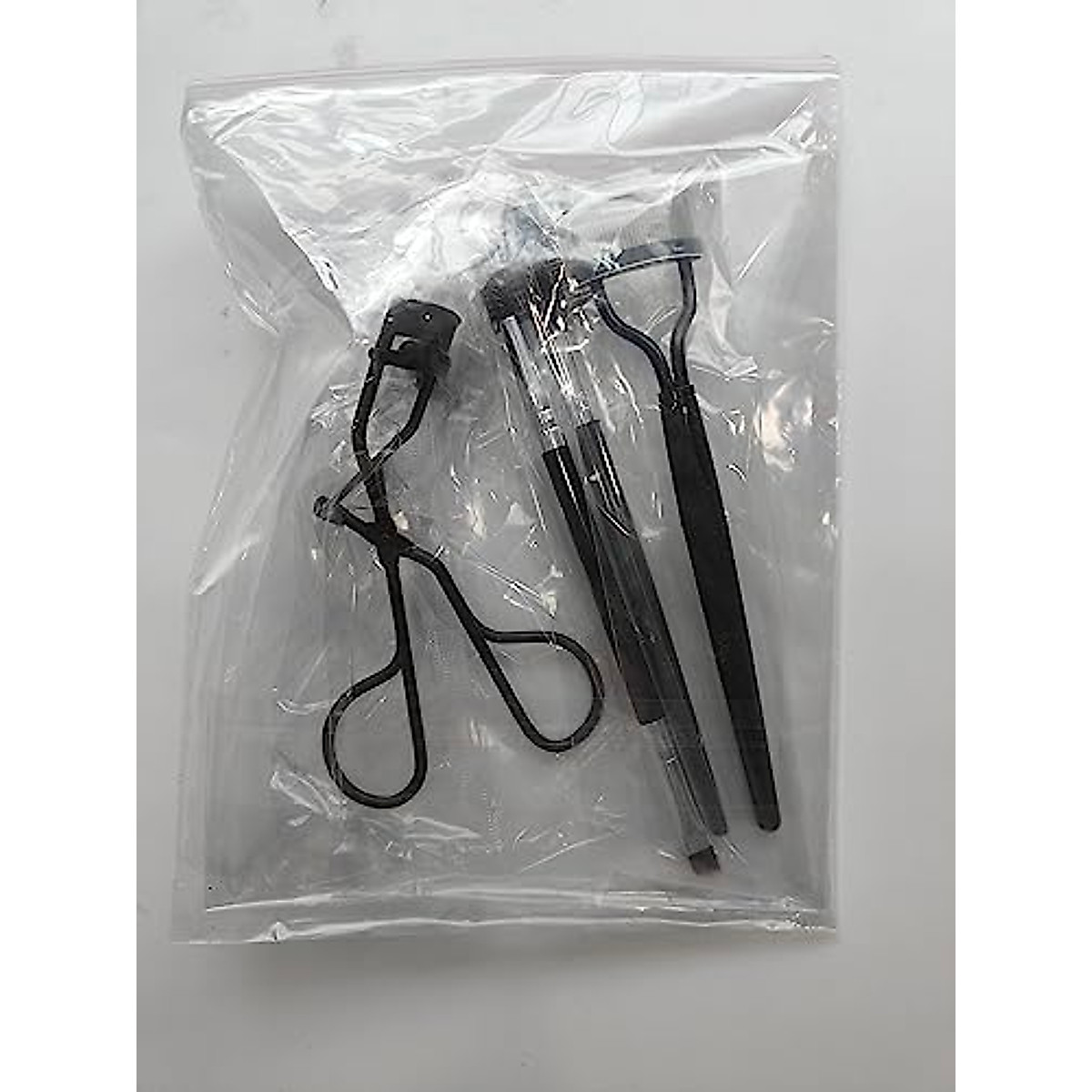 Eyelash Comb Brush Tools EBANKU 4pcs Eyebrow Brush Comb Eyelashes Curler Lash Separator Tool Double Ended Professional Eye Brow Spoolie Brushes for Makeup Grooming (Black)