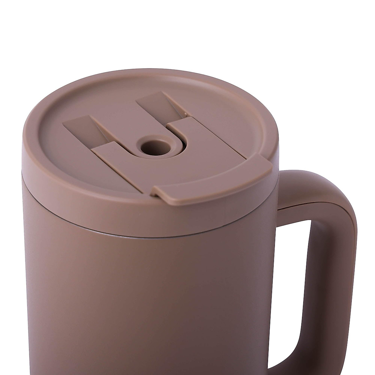 Manna Leisure Stainless Steel Insulated Tumbler with Leak-Proof Dual Function Lid - 40 Oz - Hazelnut Powder Coat