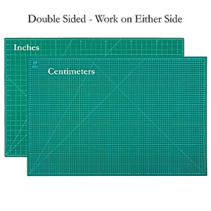 DAFA Professional 36" x 24" Self-Healing, Double-Sided Cutting Mat, Rotary Blade Compatible, (36x24), (24x18), (18x12), (12x9) Sizes, for Sewing, Quilting, Arts & Crafts Green