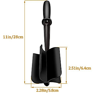 1Pcs Meat Masher Tool, Hamburger Chopper, Nylon Ground Beef Chopper Tool, Heat Resistant Meat Masher Tool for Turkey, Ground Beef and more, Meat Chopper, Black