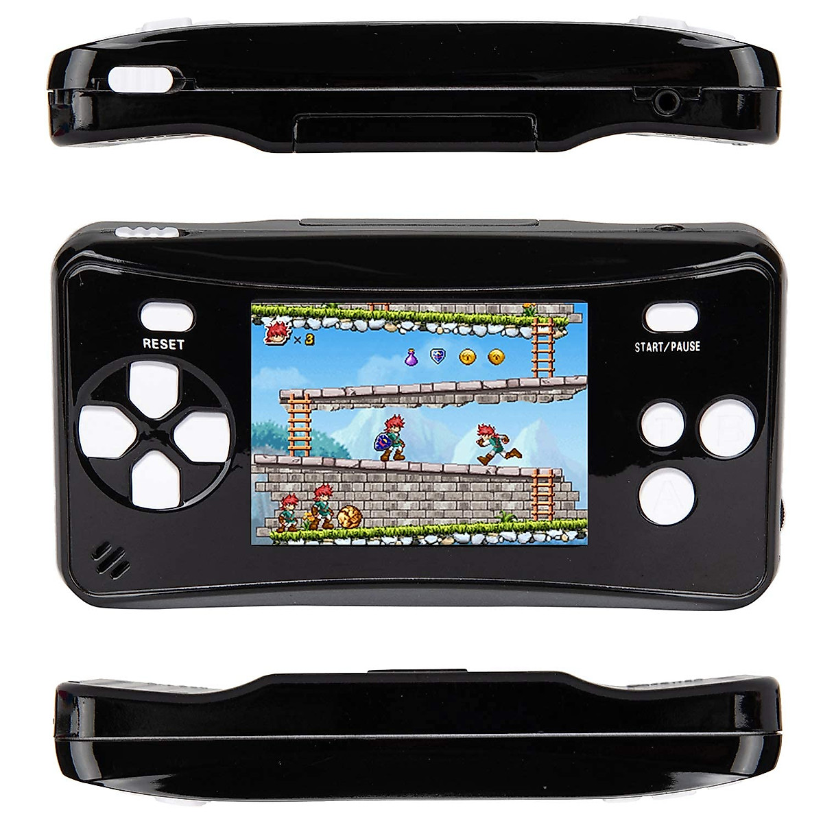 Retro FC Handheld Games for Kids, 182 in 1 Video Games Console 2.5" Screen Handheld Games, Travel Hand Held Game Systems for Kids Ages 4-8, Video Game Party Supplies Birthday Gifts for Kids -Black