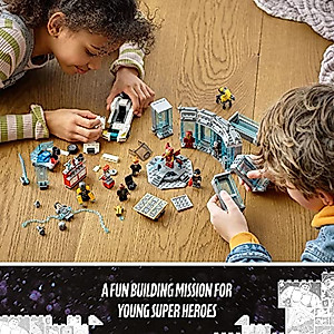 Lego Marvel Iron Man Armory Toy Building Set 76216, Avengers Gift for 7 Plus Year Old Kids, Boys & Girls, Iron Man Pretend Play Toy, Marvel Building Kit with MK3, MK25 and MK85 Suit Minifigures