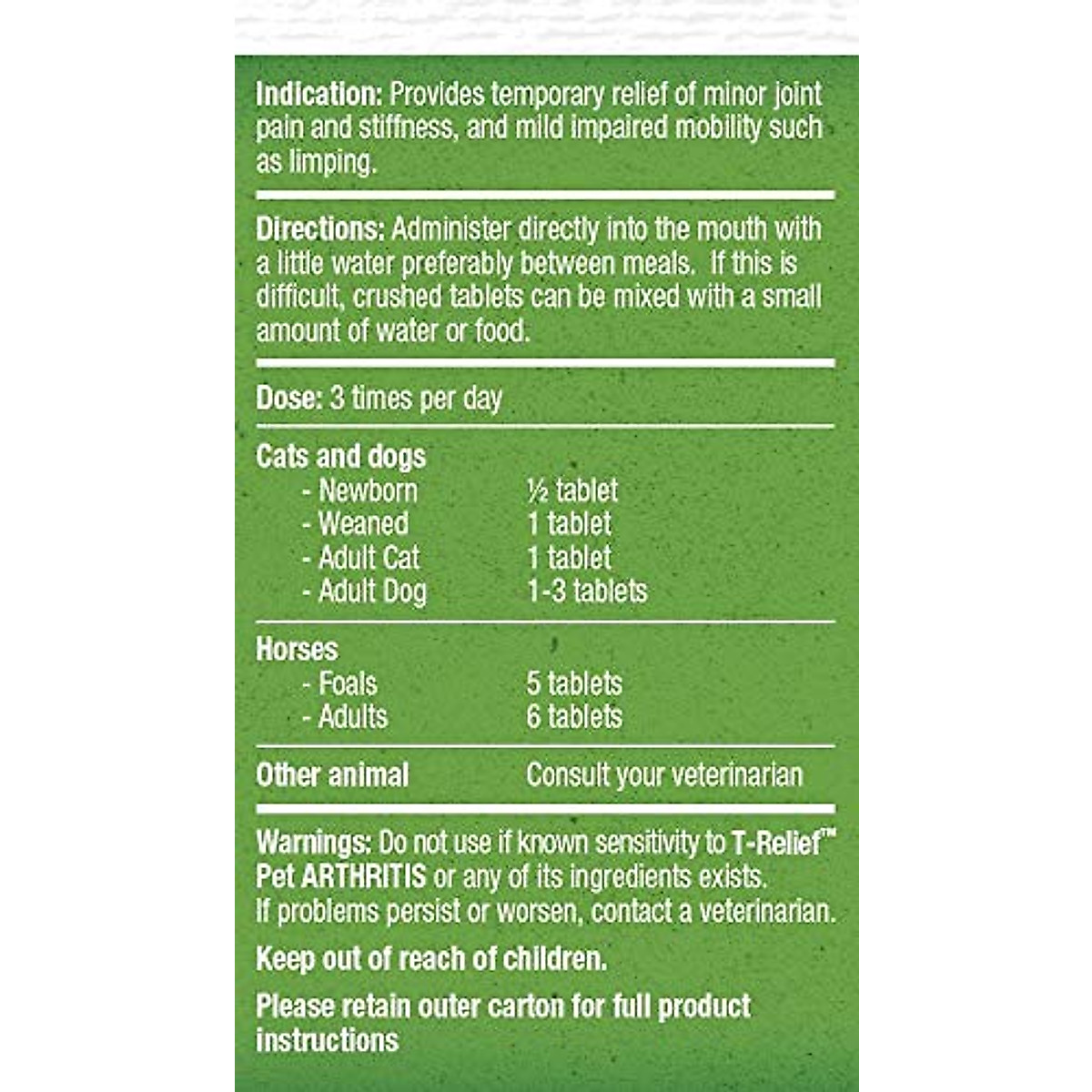 MediNatura T-Relief Pet Arthritis Relief Arnica +12 Powerful Natural Homeopathic Medicines Help Ease Hip & Joint Pain Soreness & Stiffness for Dog & Cat - 90 Tablets (2 Pack)