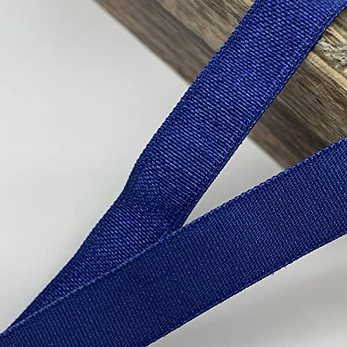 10/15/20/25mm 5yards Navy Blue Lace Trim Elastic Ribbon Fold Over Elastic Band for Sewing Lace Trim Waist Band