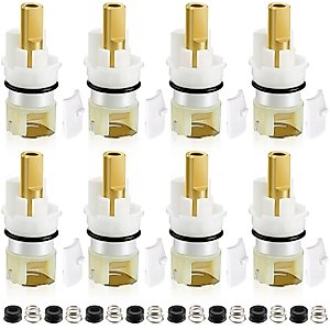 RP25513 Faucet Stem Replacement for Faucet Repair Kit with RP4993 Seat and Spring, 8 Cartridge for Kitchen Faucet Repair Kit (8 Pcs)