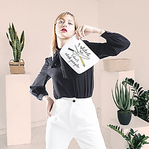 GJTIM Needleworker Gift Cross Stitch Project Bag I Stitch So I Don’t Stab People Sewing Project Bag for Cross Stitch Lover (Stab People Bag)