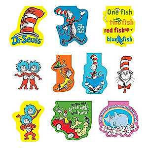 Raymond Geddes 68502 Dr Seuss Assorted Magnetic Bookmarks for Kids (Pack of 50)