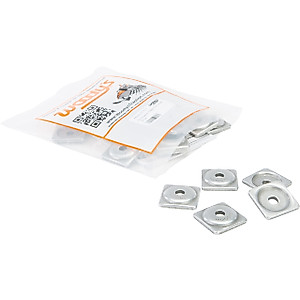 Woodys Aluminum Square Support Plates - Natural - 5/16in. Thread , Material: Aluminum ASW2-3775