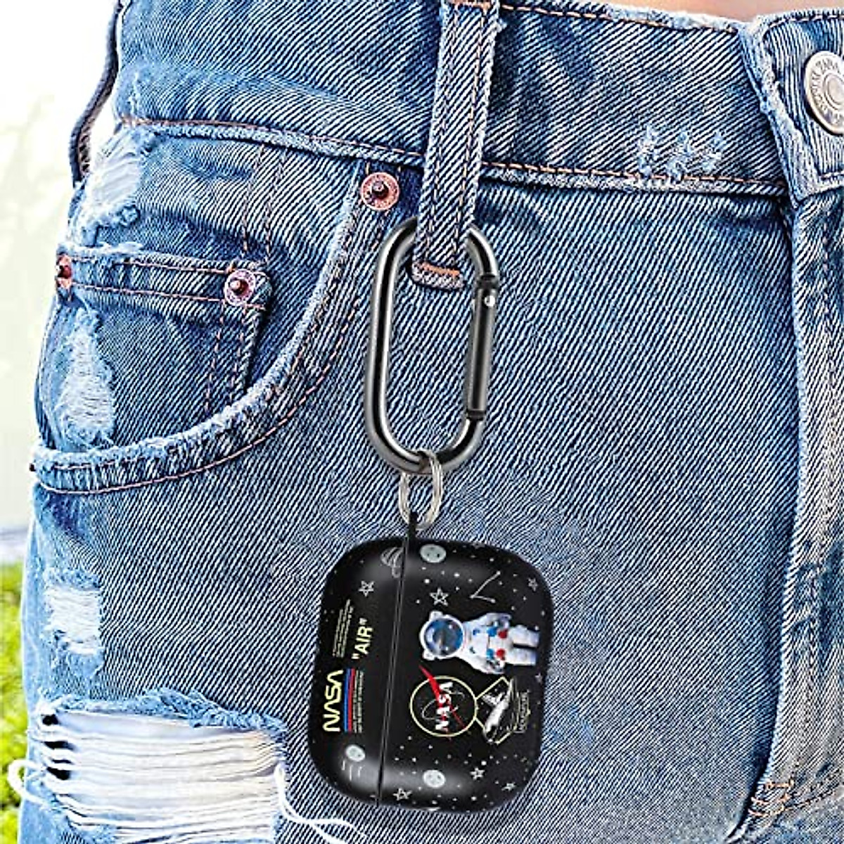 Mulafnxal for AirPod 3/3rd Generation Case Fashion Unique Hard IMD Design for Air Pods 3 (2021) Cover Cases Cartoon Character Cute Funny Trendy Designer for Girls Boys Teen Kids(Star Astronaut)