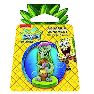 Penn-Plax Officially Licensed Spongebob Squarepants Aquarium Ornament – Squidward (Mini/Small Size) – Perfect for Freshwater and Saltwater Tanks