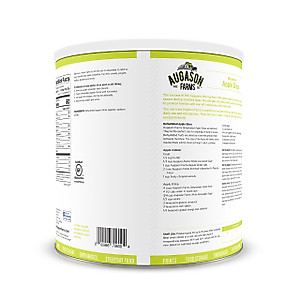 Augason Farms Dehydrated Apple Slices Certified Gluten Free Long Term Food Storage Large No. 10 Can