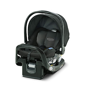 Graco SnugFit 35 Infant Car Seat | Baby Car Seat with Anti Rebound Bar, Gotham & SnugRide Lite Infant Car Seat Base, Black