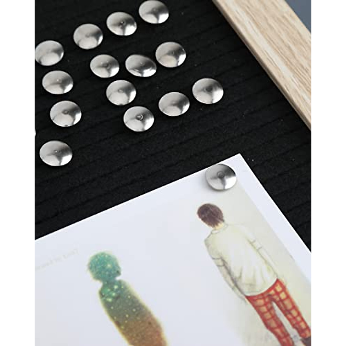 PAPERPAL 500 Standard Thumbtacks for Cork Board, Flat Thumb Tacks for Posters, Bulletin Board Tacks, Metal Pushpins for Office School & Personal Use