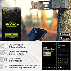 TACTACAM Reveal XB Cellular Trail Camera, No Glow - Verizon & AT&T with Steel Case