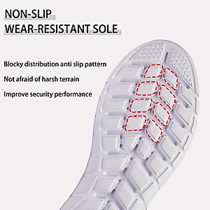 OTIEMU Men's Slip On Walking Shoes Mesh Tennis Shoe Non Slip Running Shoes Gym Workout Lightweight Breathable Sneakers Dark Grey Size 11