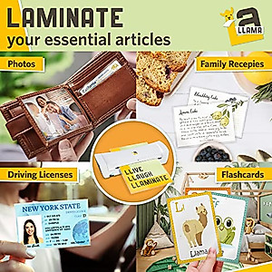 Thermal Laminating Pouches, Matte Finish, 2.6 x 3.9 Inches, 5 Mil Thick, 50 Pack of Business Card Laminating Pouches, Suited for Laminating Sheets Business Card Size 2 x 3.5