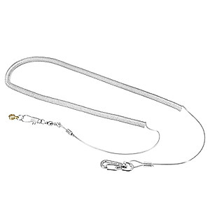 AYNEFY 6m Bird Flying Rope Parrot Bird Anti-bite Outdoor Flying Training Traveling Walking Rope Pet Bird Leash Kits Random Color (Foot Ring Dia. 6.5mm)