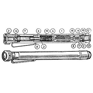Original Individual Vintage Military Pen Chernobyl and USSR dosimeter DKP-50A NOS