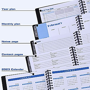 2024 Planner - Weekly Planner 2024 from January 2024 to December 2024, 5" x 8" Planner with Year Plan, Monthly Tabs, Monthly Expense & Notes, Inner Pocket, 100GSM Paper