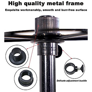 tonchean Floor Stand Hat Racks 7 Tier Hat Display stand Baseball Cap Wig Display Rack Metal Freestanding Hat Stands Rack Commercial Large 35 Hats or Wigs