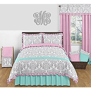 Pink Polka Dot and Turquoise Skylar Fabric Memory/Memo Photo Bulletin Board