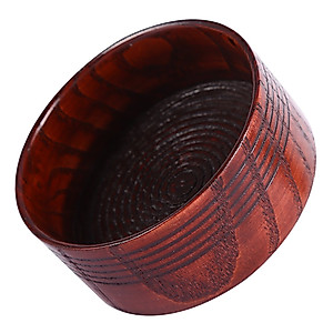 Shaving Mug And Brush Set,Wooden Shaving Soap Bowl Cup Mug Tool For Man Shaver Cleansing Foam Round