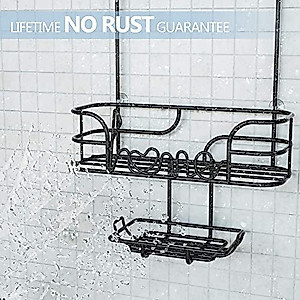 SRIWATANA Shower Caddy with Hooks and Shower Organizer with Soap Dish (Contains 2 Items)