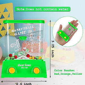 Sumind Handheld Water Game Arcade Water Ring Game Mini Water Tables for Beach Toys Party Retro Pastime, Random Colors (Without Water)…