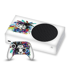 Head Case Designs Officially Licensed Pixie Cold King of The Lions Art Mix Matte Vinyl Sticker Gaming Skin Case Cover Compatible with Xbox Series S Console and Controller Bundle