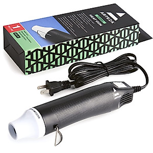 ARTEZA Mini Heat Gun for Crafts, 300W, 212–392° Fahrenheit, Ergonomic Lightweight Hot Air Gun for Embossing, Pouring, Drying Resin