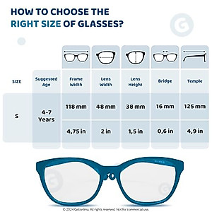 Geborilma Kids Flexible Glasses Frames for Kids - Kids Prescription Glasses 4-7 y Rbg Glasses for Kids Eyeglasses Unbreakable Navy