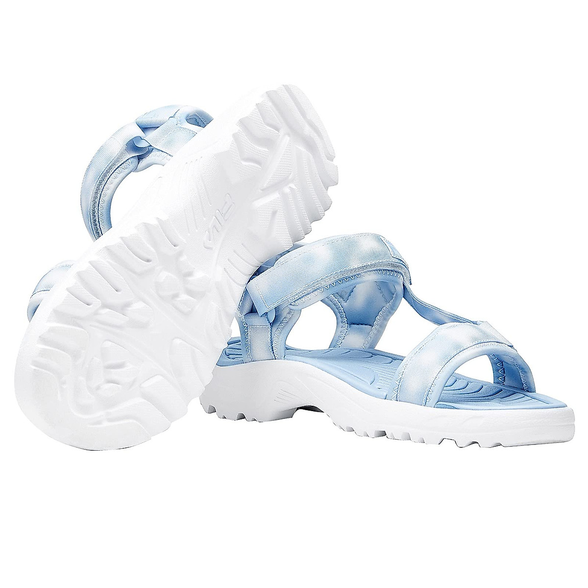 Fila Women's Andros River Adjustable Strap Sandal (Blue Tie Dye, numeric_11)