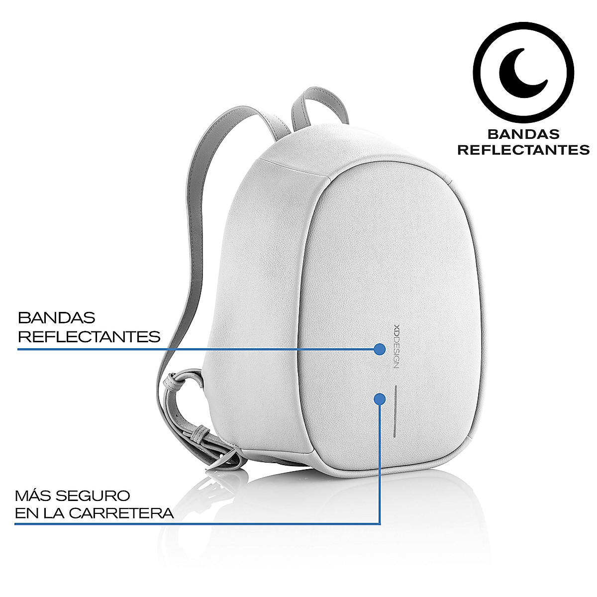 XDDesign Elle Fashion Anti-Theft Backpack Light Grey (Women's Bag)