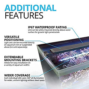 Fluval Sea Marine 3.0 LED Aquarium Lighting for Coral Growth, 22 Watts, 15-24 Inches
