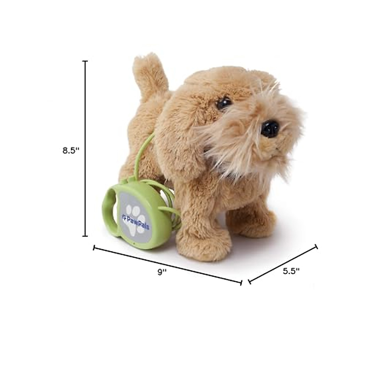 MEVA Kids Walking and Barking Puppy Dog Toy Pet with Remote Control Leash, Gifts for Kids Boys Girls (Brown)