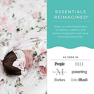 Posh Peanut Fitted Crib Sheet, Soft Viscose from Bamboo Fabric, Standard Crib and Toddler Mattresses 52" by 28" (Vintage Pink Rose)