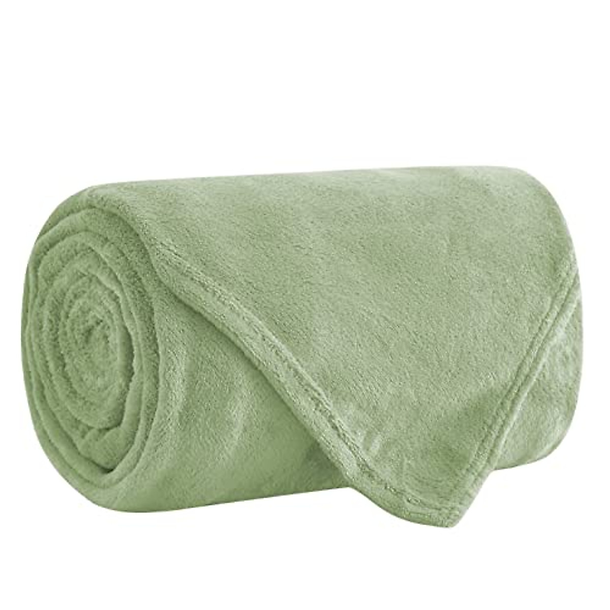 Soft & Light Throw Blanket - 17 Colors - Throw, Twin, Full, Queen, King! (Sage Green, Queen)