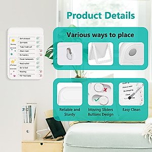 Dry Erase Chore Chart for Kids to Do List Magnetic Checklist Board Reusable RV Daily Routine Schedule Planning Boards with Blank Checklist Cardstock for Habit Tracker or Daily and Weekly Planner