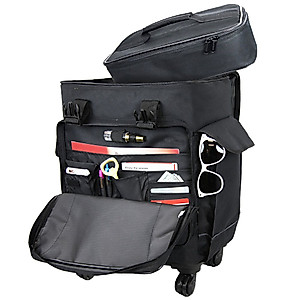 GOODHOPE BAGS Elevated 12 Bottles Wine Cooler with 4-Spinner Wheels