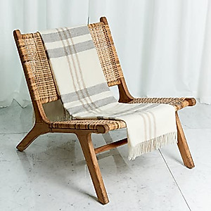 100% Undyed Baby Alpaca Throw Blanket (Meadow)