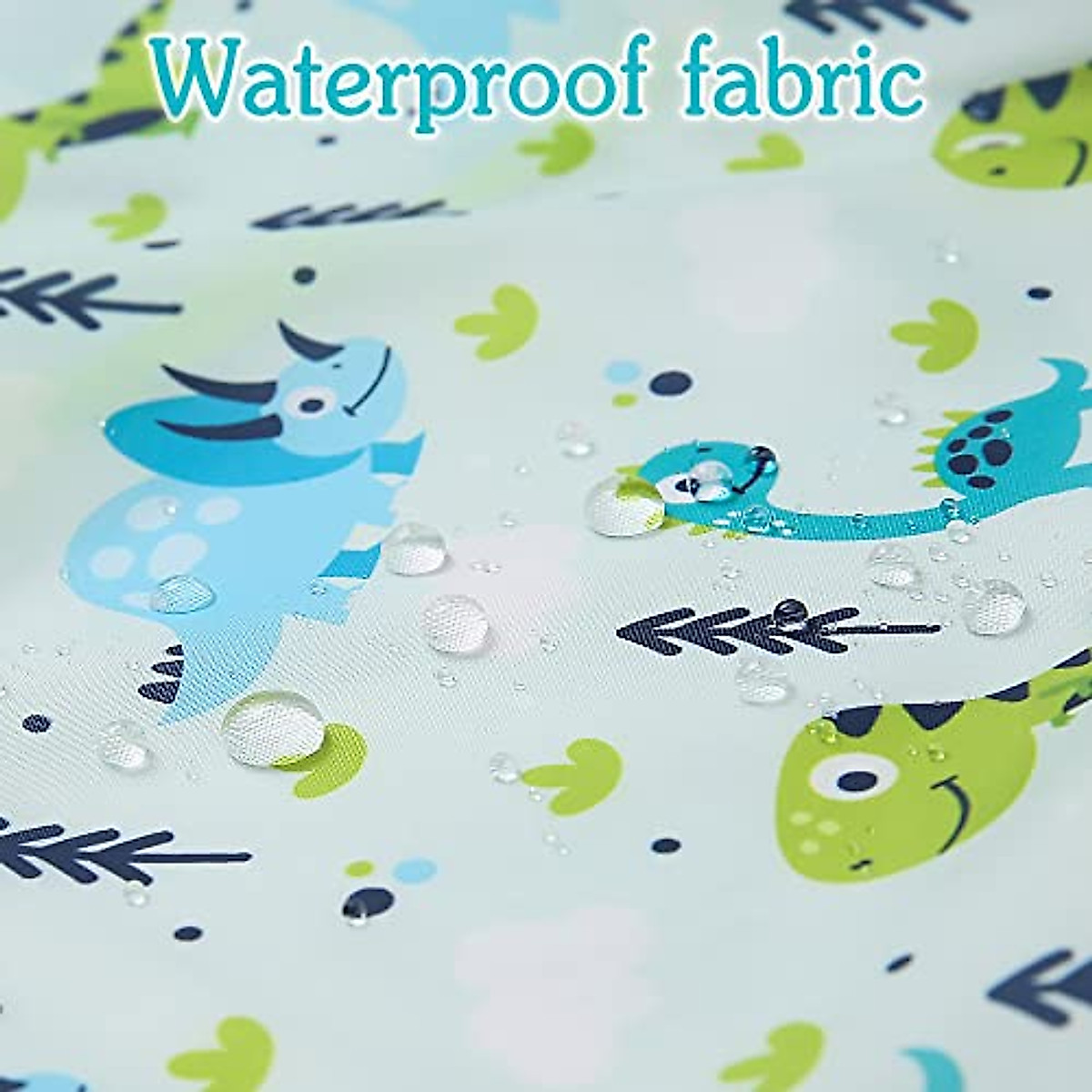 norinori Baby bib waterproof feeding bibs - baby food bib 4pack adjustable soft for Boy Girl 6-24M