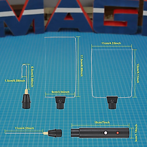 Hot Wire Foam Cutter - 4 in 1 Electric Cutting Machine Pen Tools Kit, 100-240V / 28W Styrofoam Cutting Pen with Versatile Tips and Carrying Case, Heated Foam Carving Knife Kit