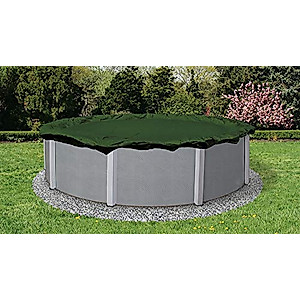 Blue Wave BWC836 Silver 12-Year 21-ft x 41-ft Oval Above Ground Pool Winter Cover,Forest Green