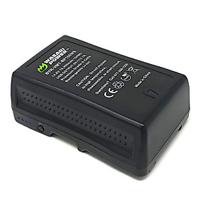 Wasabi Power V Mount/V Lock Battery (150Wh, 14.8V, 10400mAh) Rechargeable Li-ion Battery for Broadcast Video Camcorder, Compatible with Sony HDCAM, XDCAM, Digital Cinema Cameras and Other Camcorders
