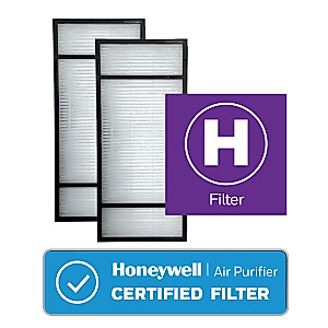 Honeywell HRF-H2 True HEPA Air Purifier Replacement Filter H, 2-Pack – Airborne Allergen Air Filter Targets Wildfire/Smoke, Pollen, Pet Dander, and Dust