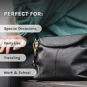 Crossbody Bags For Women Mini Purse, Leather Purse Black