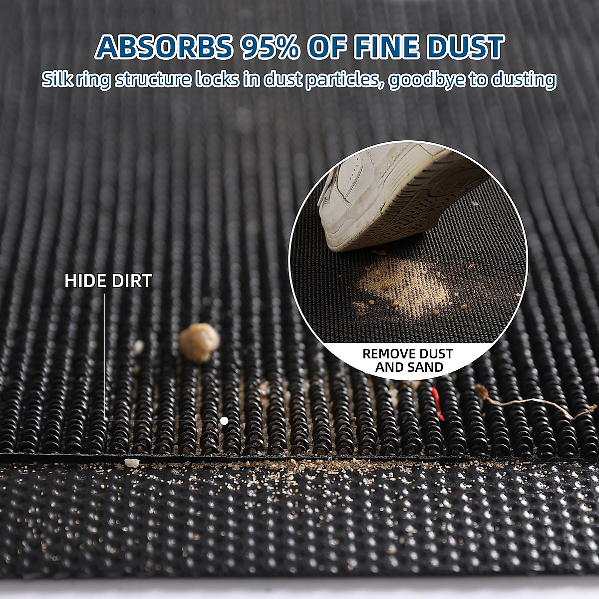 NCBUSWY Custom Personalized Commercial Area Rug with Any Logo Text Floor Entryway Door Mat Welcome Carpet for Business Home Indoor/Outdoor Non Slip Washable Durable