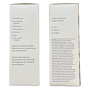 Good Light Moon Glow Milky Toner, Ultra-Light Facial Toner, Non-Comedogenic Face Moisturizer, Hydrates and Sheds Dead Skin Cell, Niacinamide Brightening Toner with Ceramides and AHAs, (3.38 fl oz)